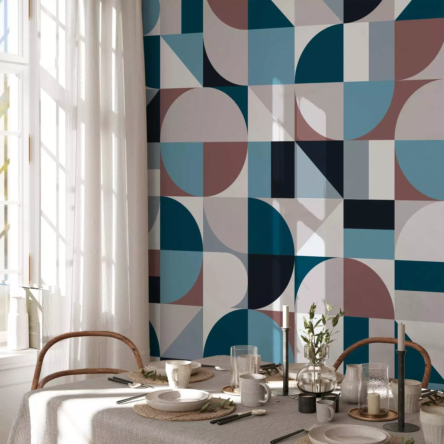 geometric pattern wallpaper uk