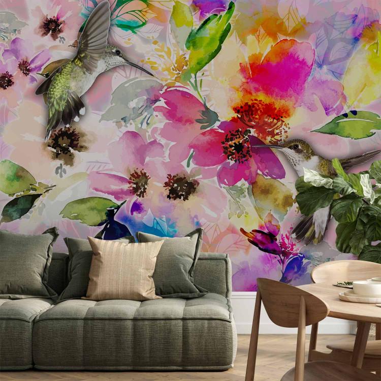 Birds Murals, Birds Wall Murals, Bird Mural Wallpaper, Hummingbird ...
