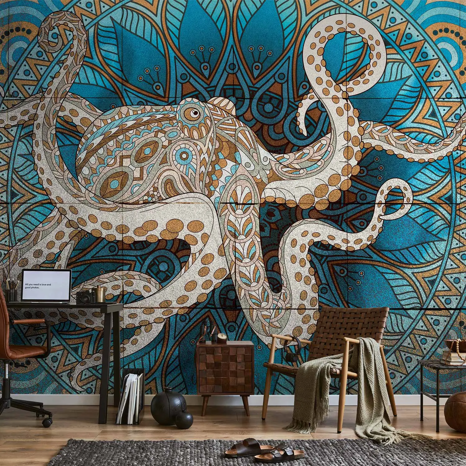 Octopus Design Wallpaper Jules Octopus Mural Wallpaper Series Online