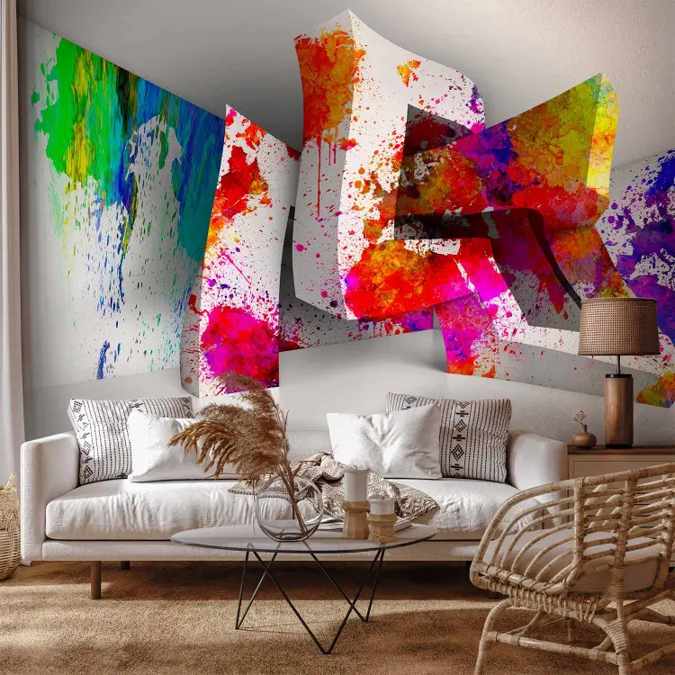 Wall Mural Three-dimensional Shapes - bimago