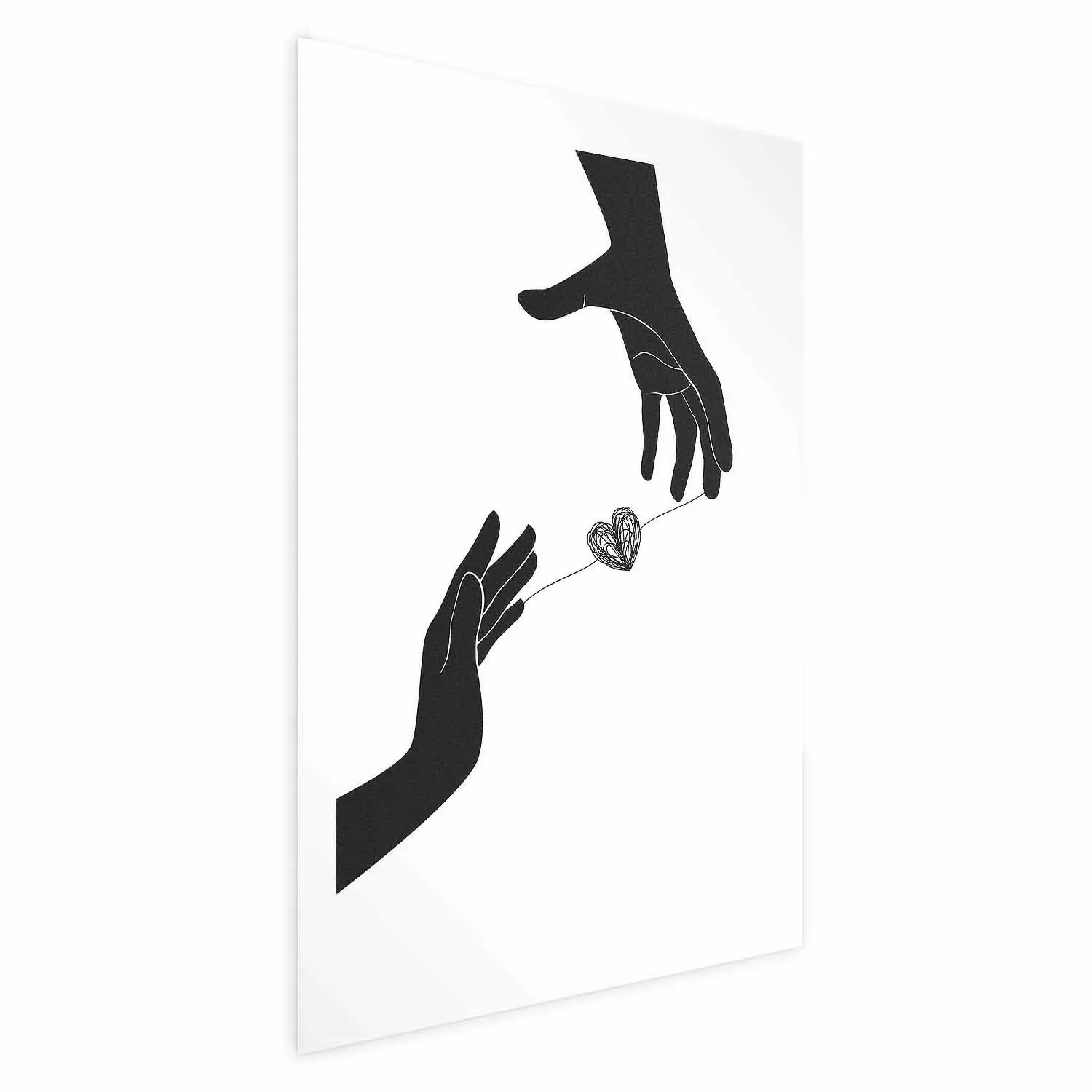 Black And White Finger Painting