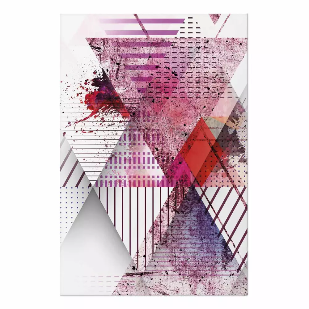 Poster Abstract Triangle - colorful geometric abstraction in triangles ...