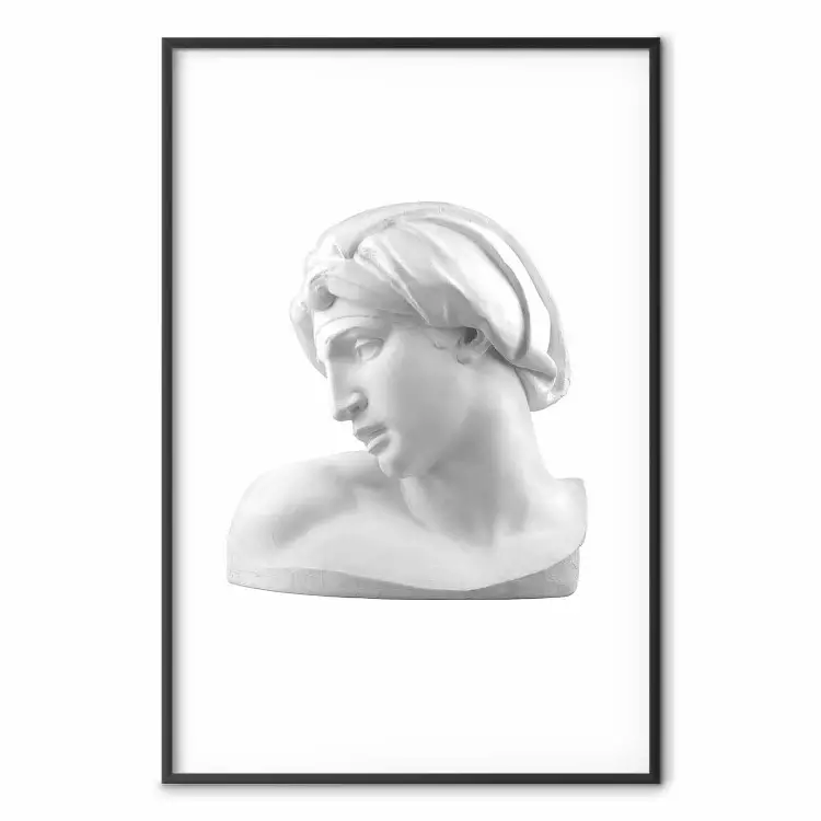Poster Michelangelo - simple composition on a white background with a ...