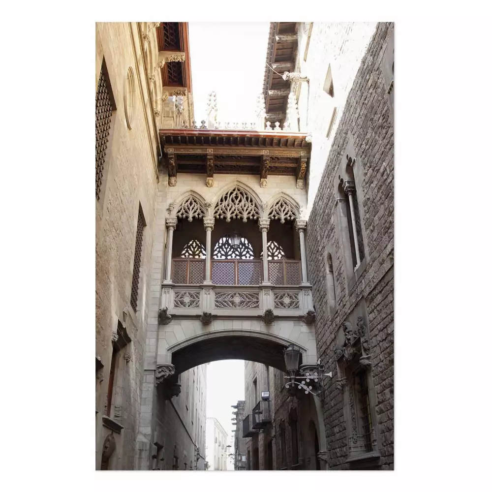 Poster City Tour - stone bridge connecting two buildings over the ...