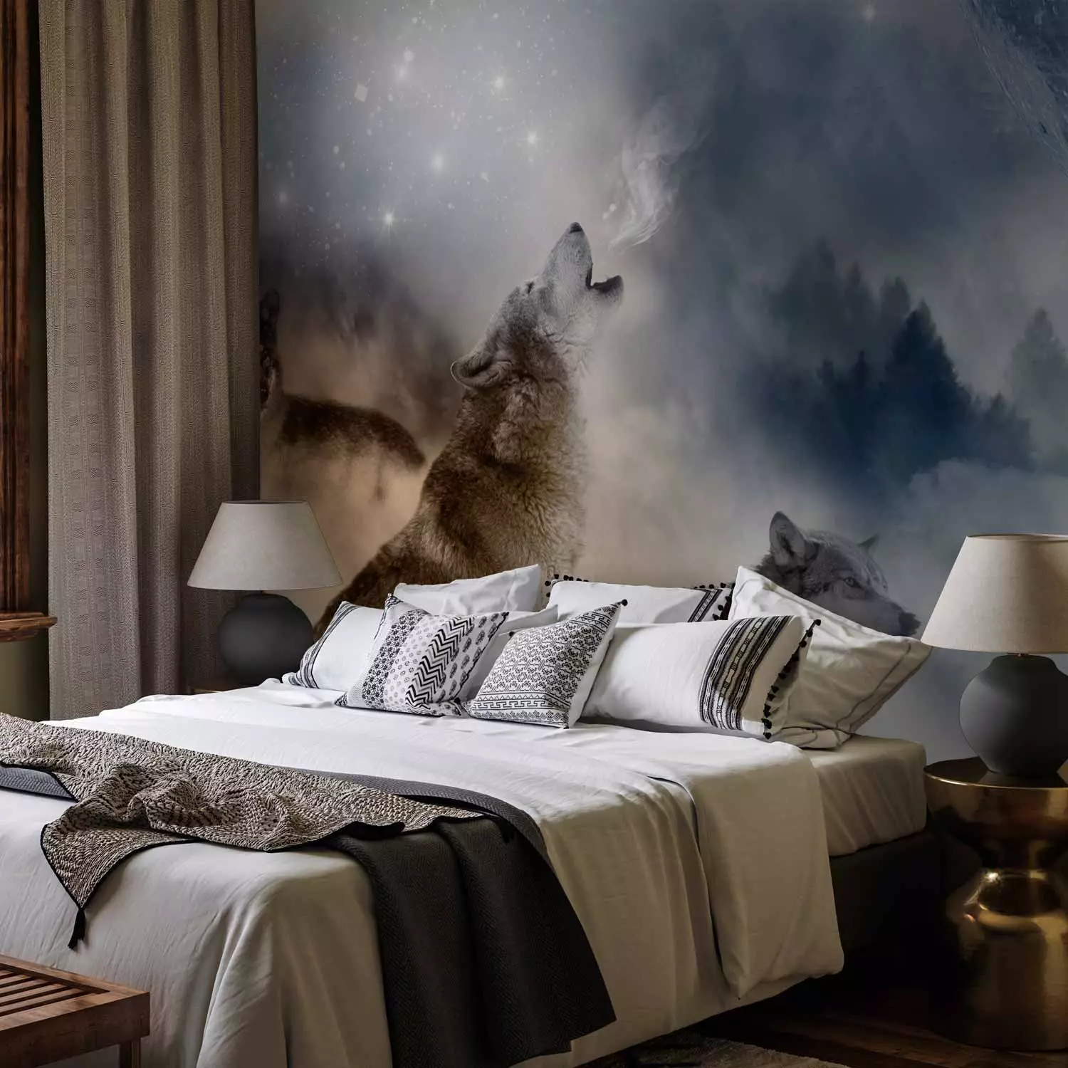 Wolf Themed Bedroom Wolf Den Suite (Accessible Shower) | Themed Suite