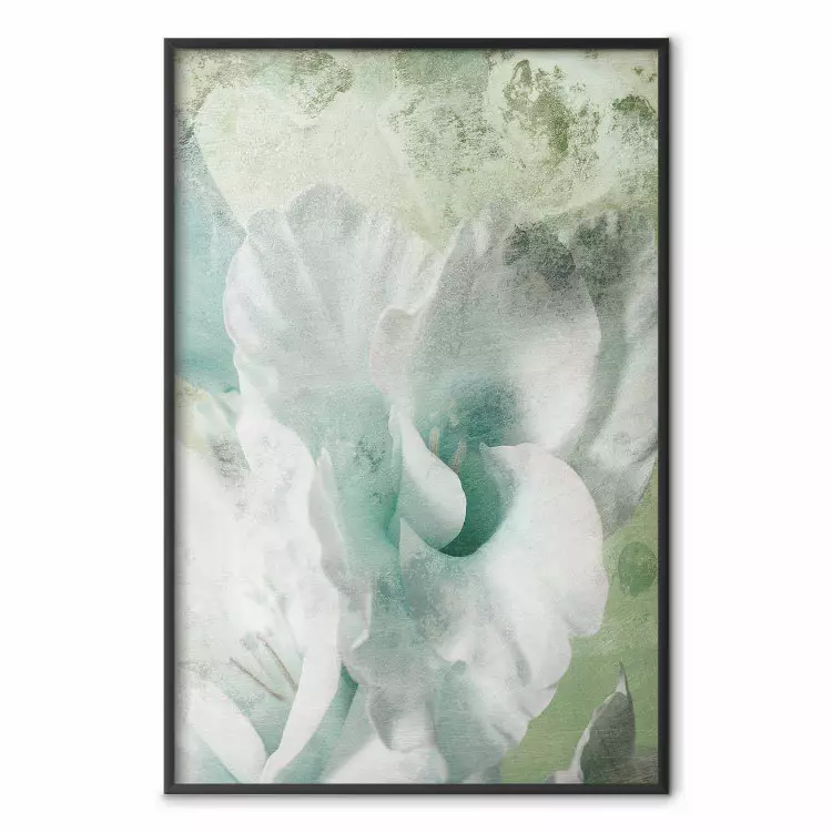 Poster Minty Haze - abstract green composition in artistic style - bimago