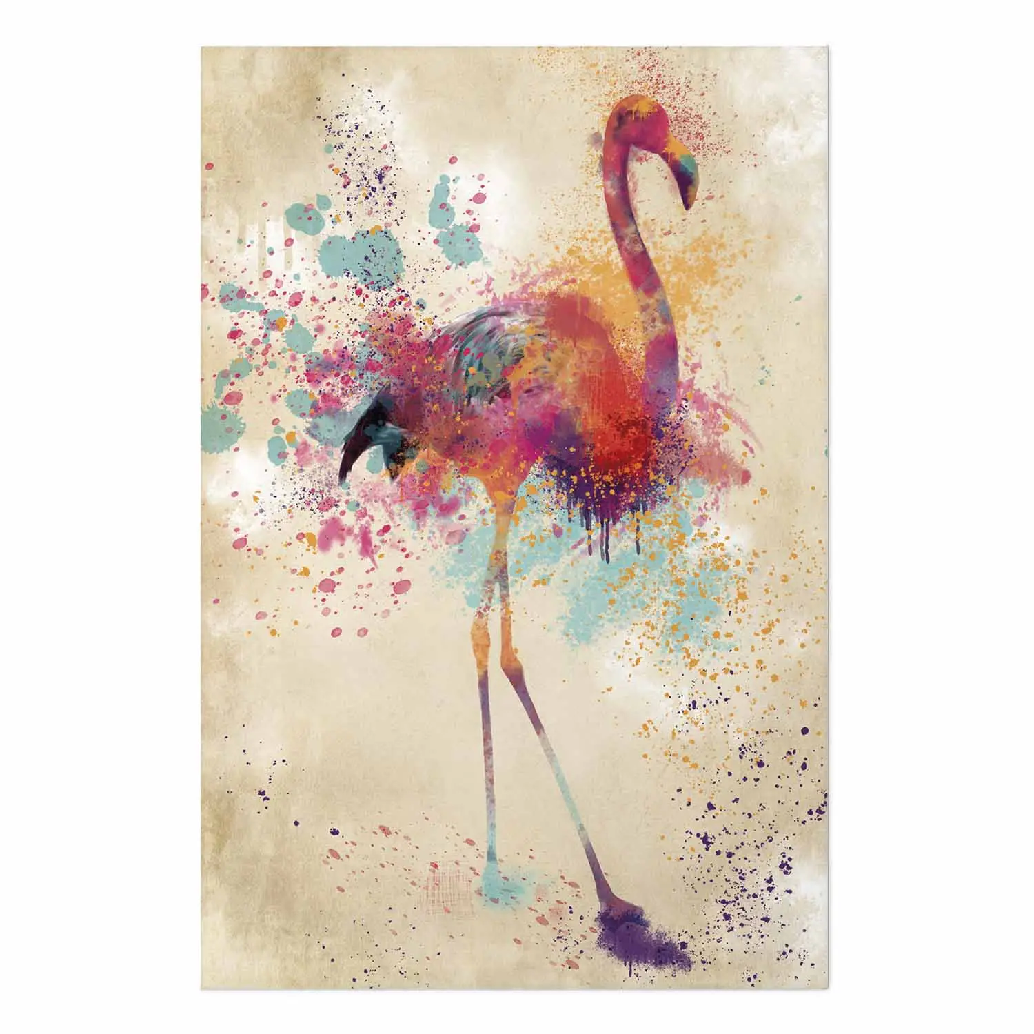Flamingo Watercolor Watercolor Beautiful Realistic Pink Flamingo