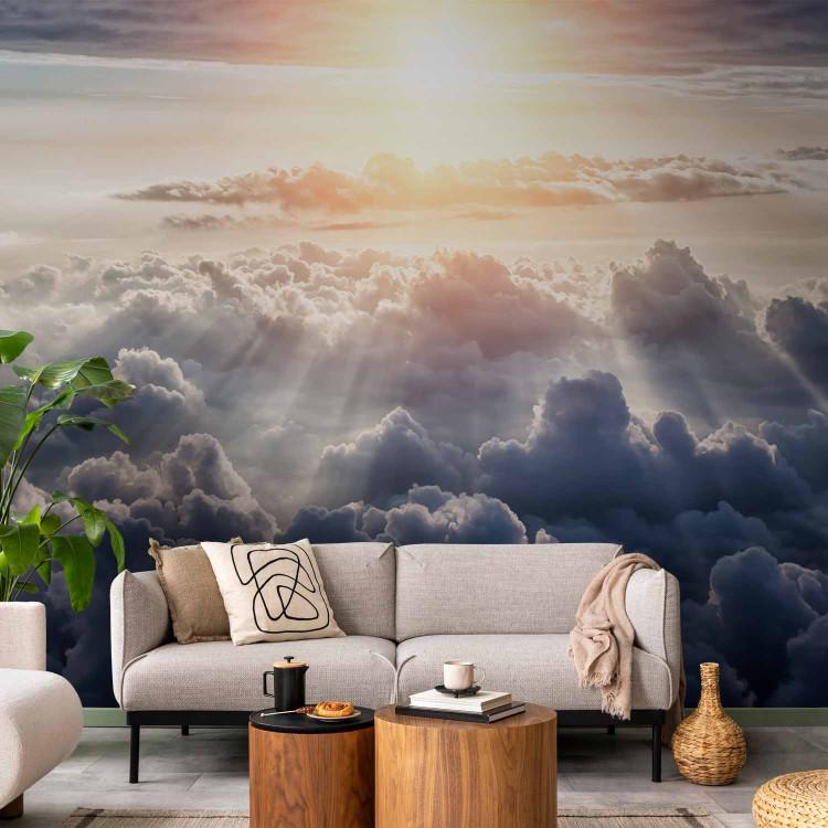 Cloud Wall Mural, Cloud Mural, Cloud Mural Wallpaper, Night Sky Mural ...