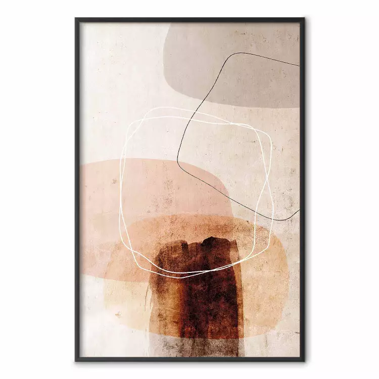 Poster Reversed Motion - abstract colorful line art of geometric ...