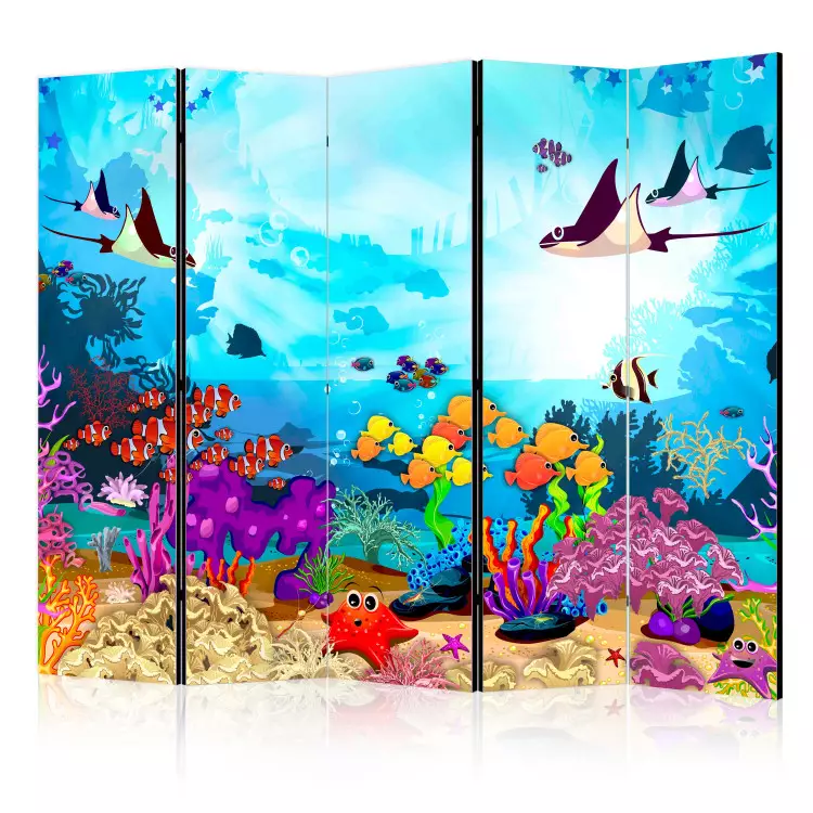 Room Divider Underwater Fun II - oceanic landscape of the underwater ...