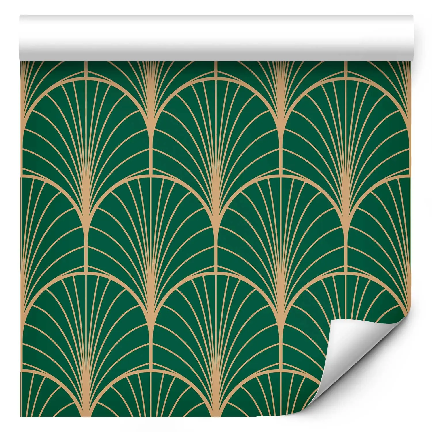 Art Deco Green Background Designer Wallpaper Green Art Deco Bimago