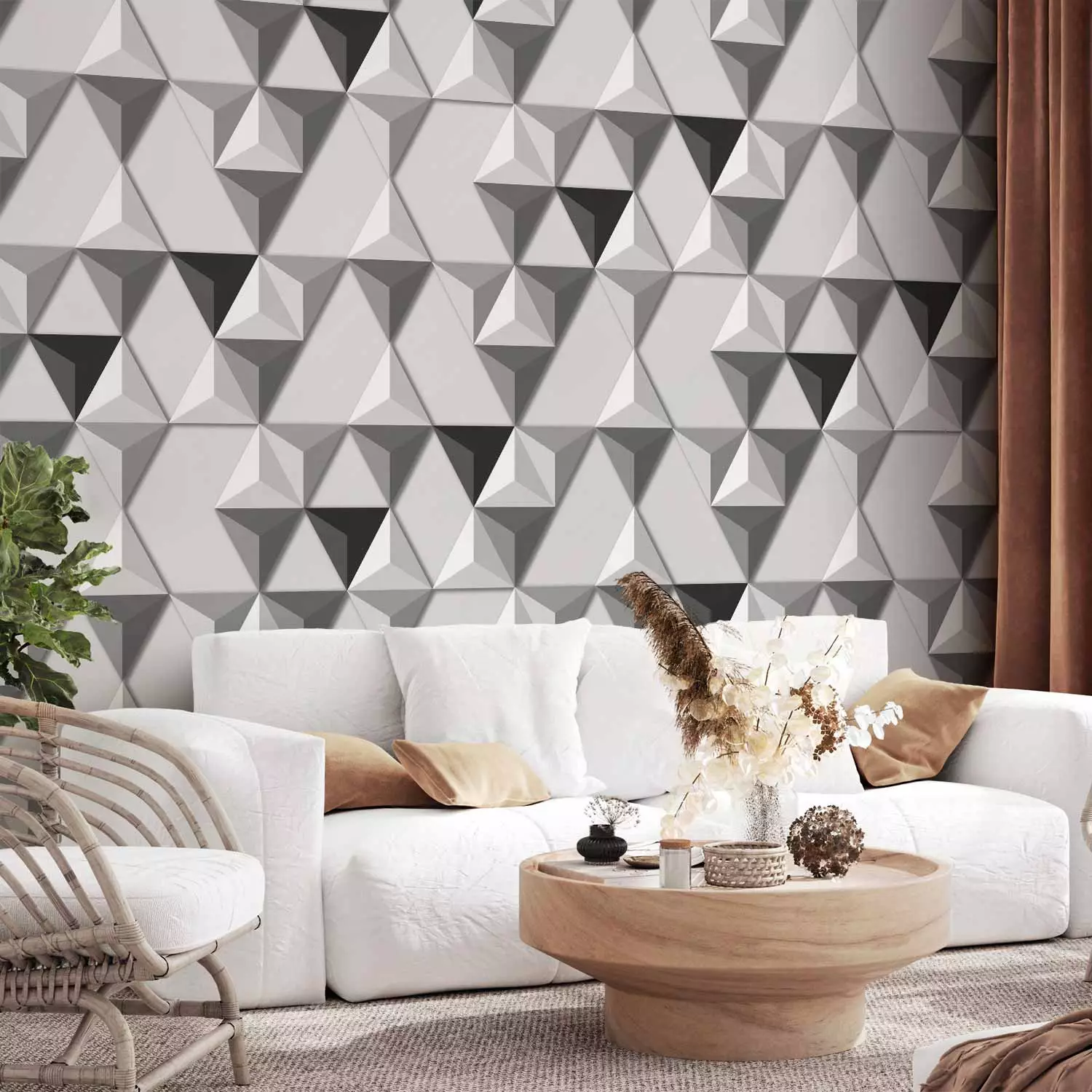 geometric triangle pattern wallpaper