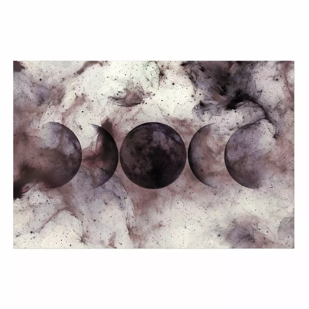 Poster Collision of the Worlds - Abstraction of Planets in a Pink and ...