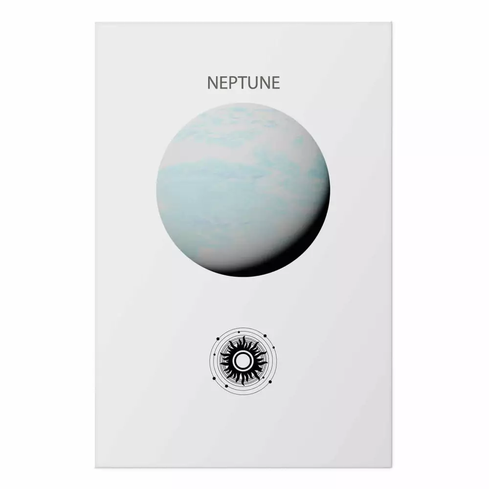 Wall Poster Planet Neptune - Gas Giant with the Solar System II - bimago