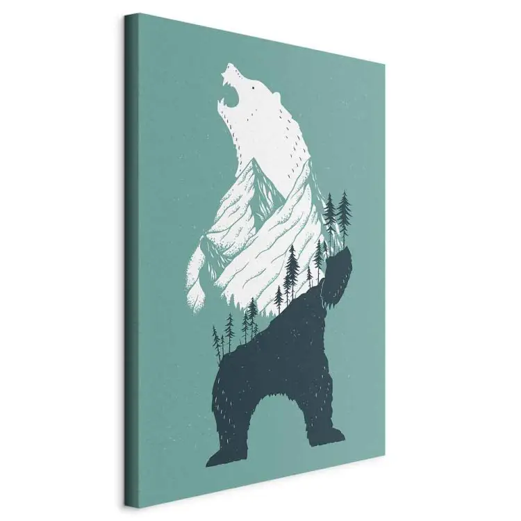 Art Print Bear - Illustration Combining the Image of an Animal and a ...