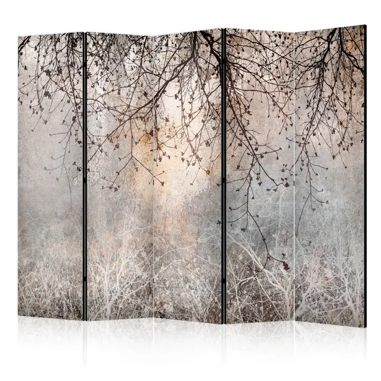 Room Separator Decorative Tree II - Delicate Twigs With Flowers in the ...