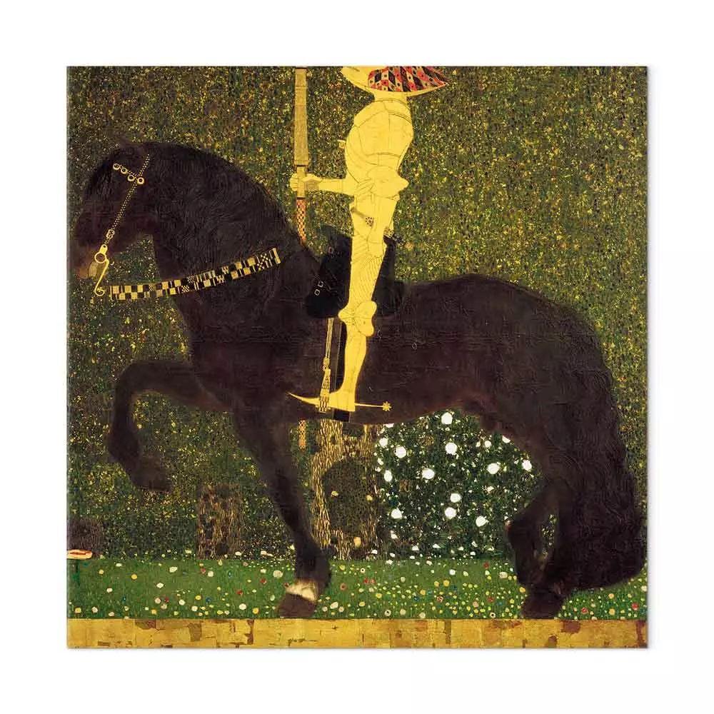 Reproduction Painting Das Leben ein Kampf (Ritter, Der goldene Ritter ...