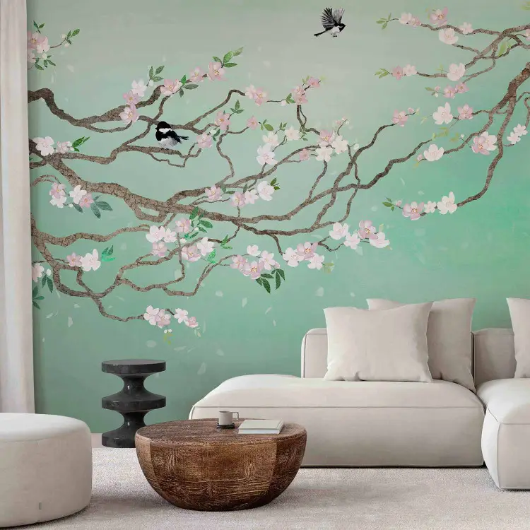 Cherry Blossom Tree Mural Cherryblossom Tree Painting By Sushama Menon
