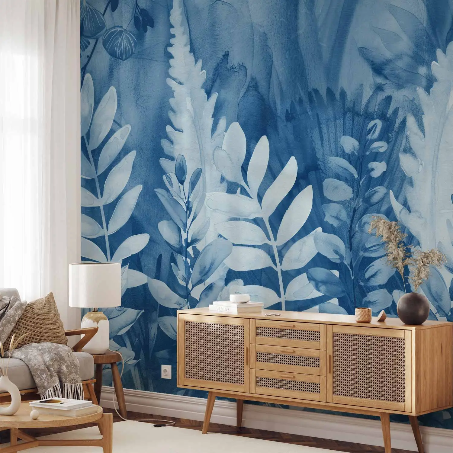 Blue Wallpaper Interior Designs