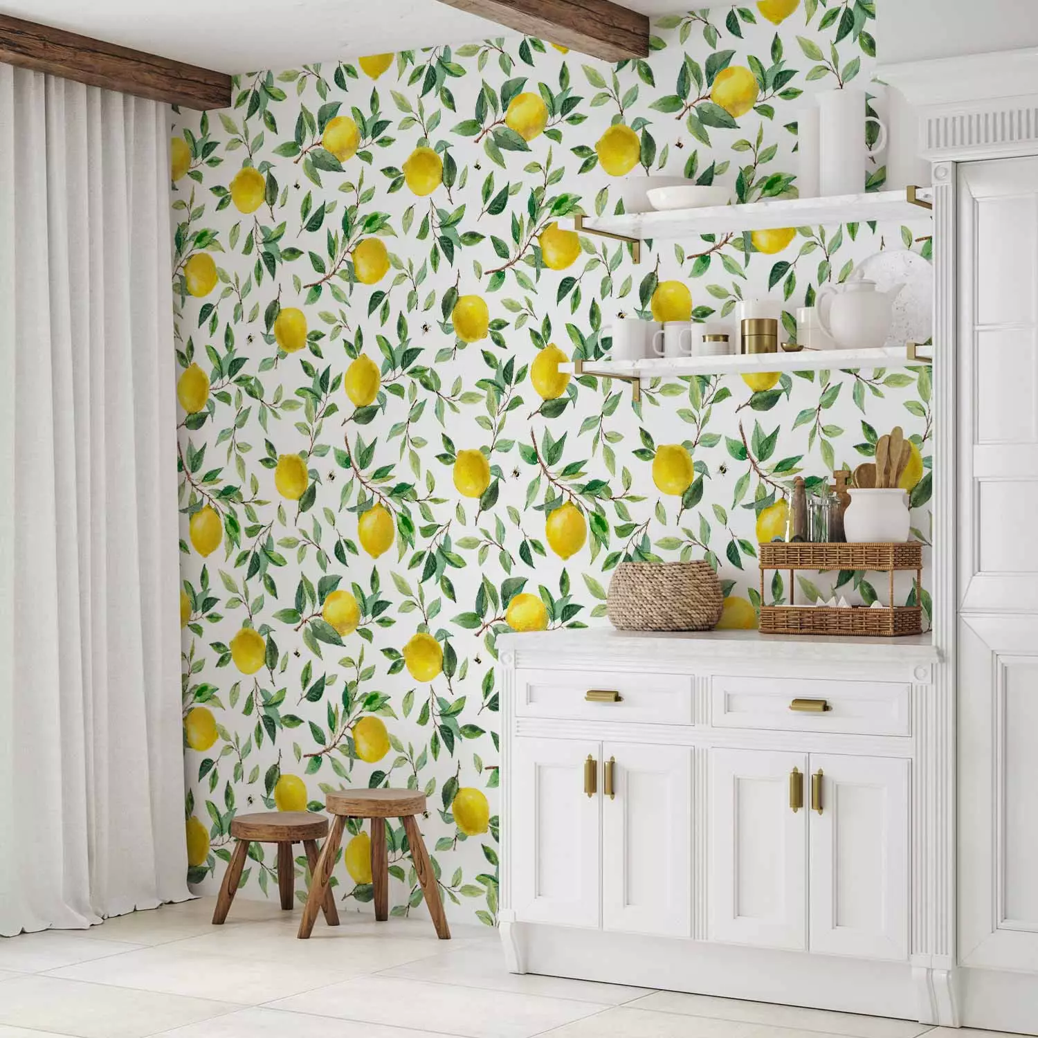 lemon wallpaper border