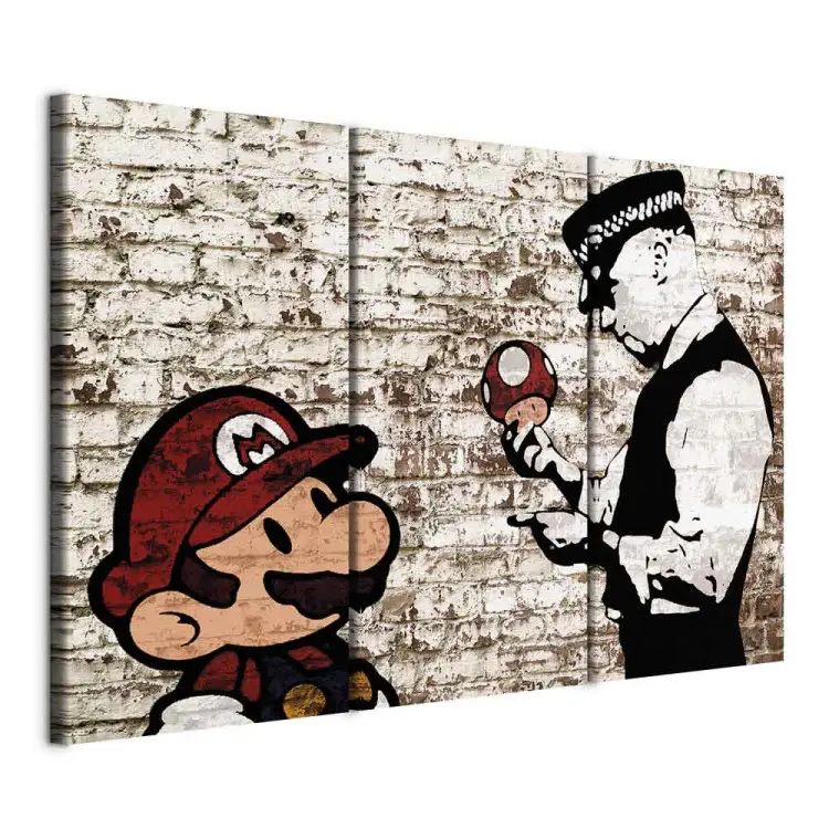 Art Print Mario Bros: Torn Wall - bimago