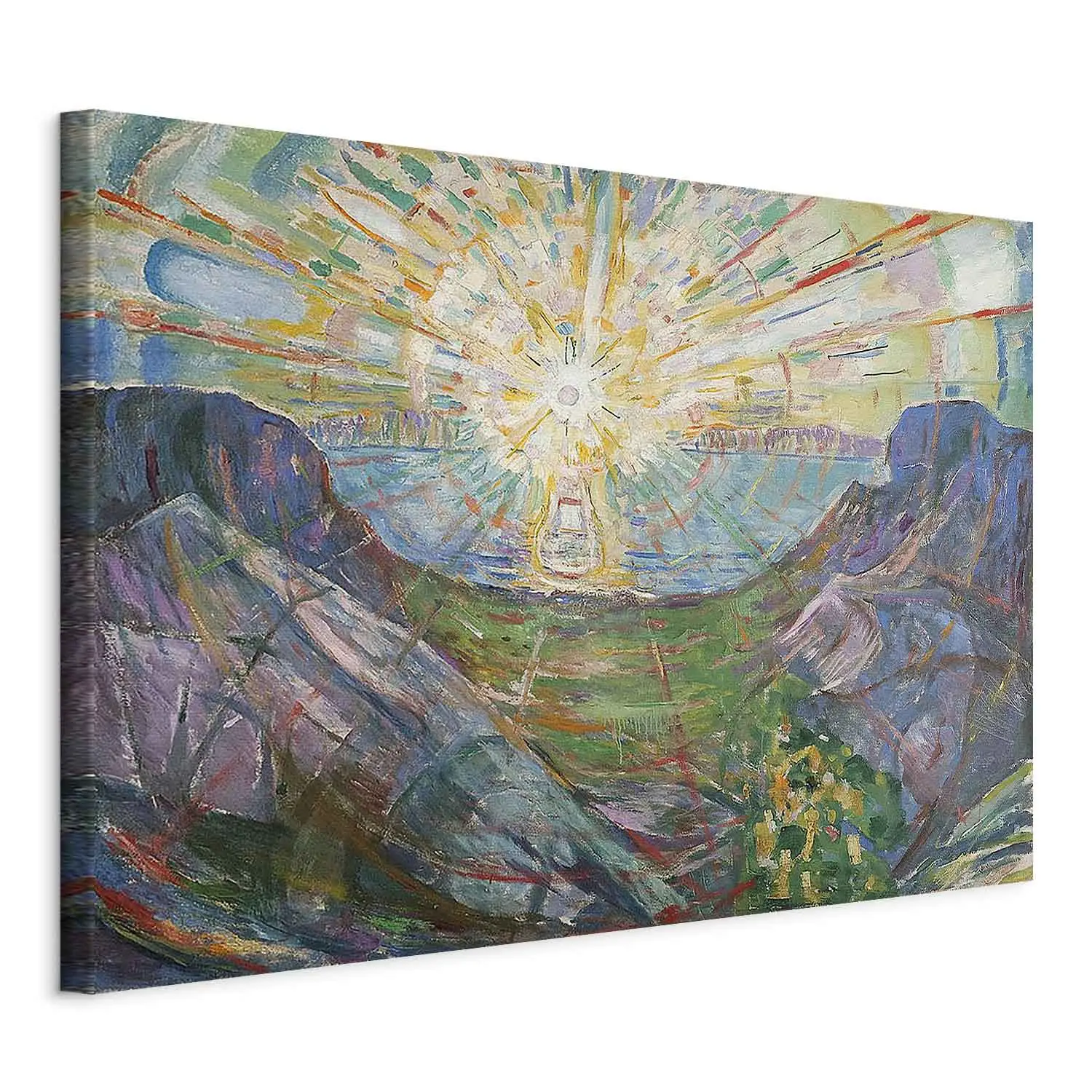 Edvard Munch Sun Painting Last Night, I Stood And Watched The Sun Go