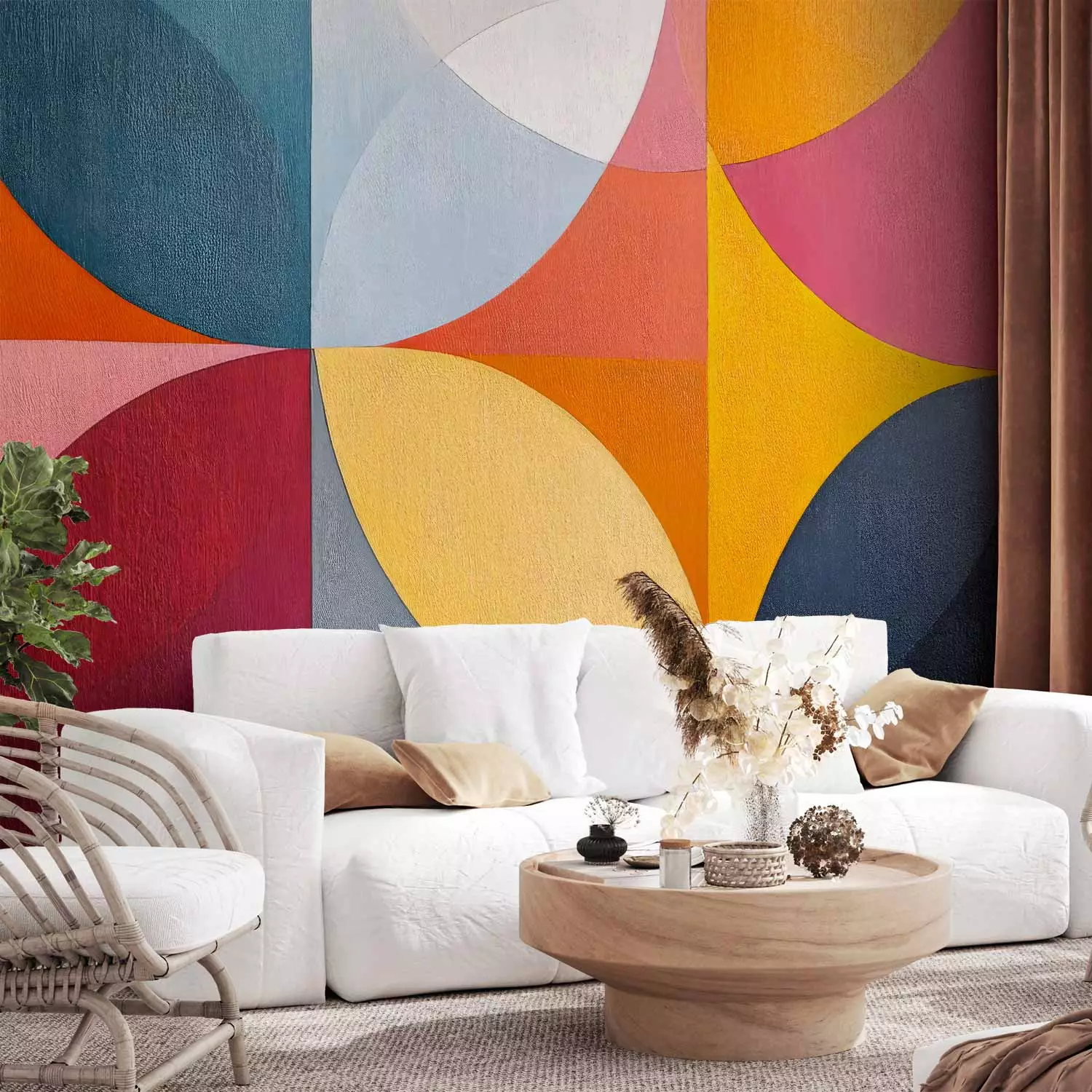 geometric colourful wallpaper