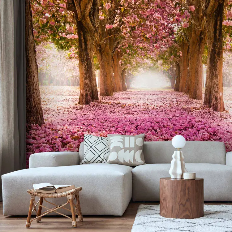 Wall Mural Pink grove - bimago