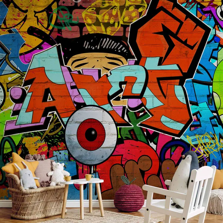 Graffiti Wall Decal Graffiti Tapeten, Street Art Fototapeten Kaufen