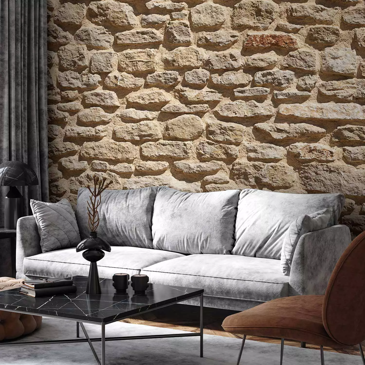 Stone Wall Interior Design Photos