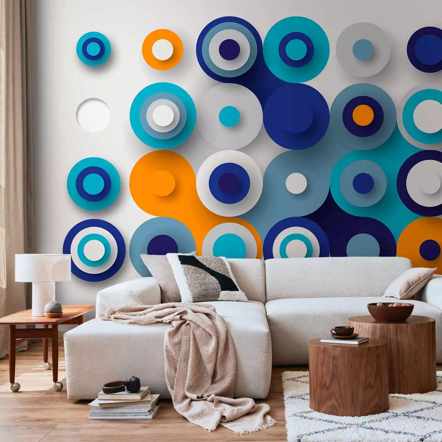 circle wall mural