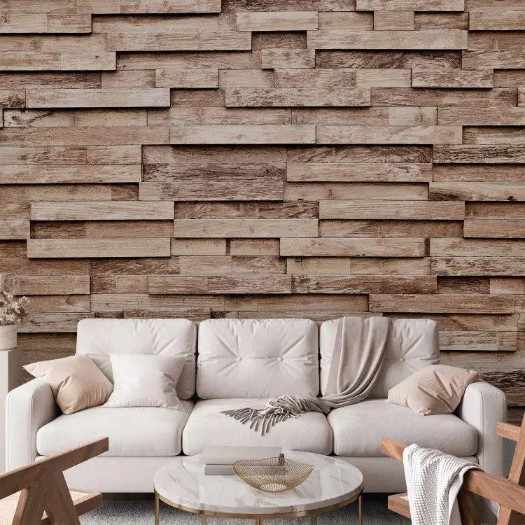 Wall Mural Wooden Defence - bimago