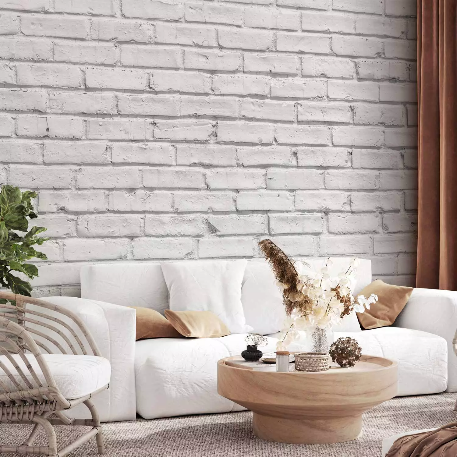 stone wallpaper white