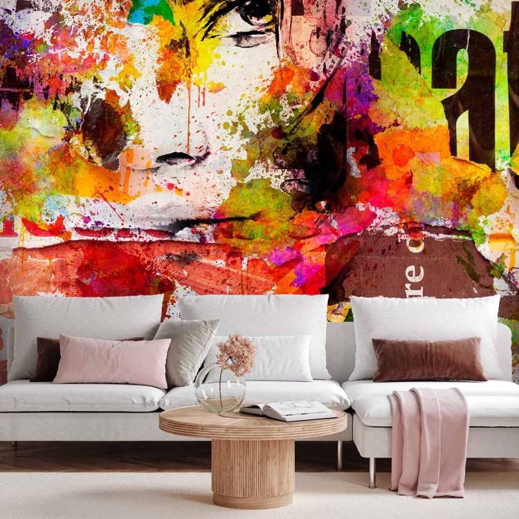 People Wall Murals, face wall mural, klimt wall mural, silhouette wall ...