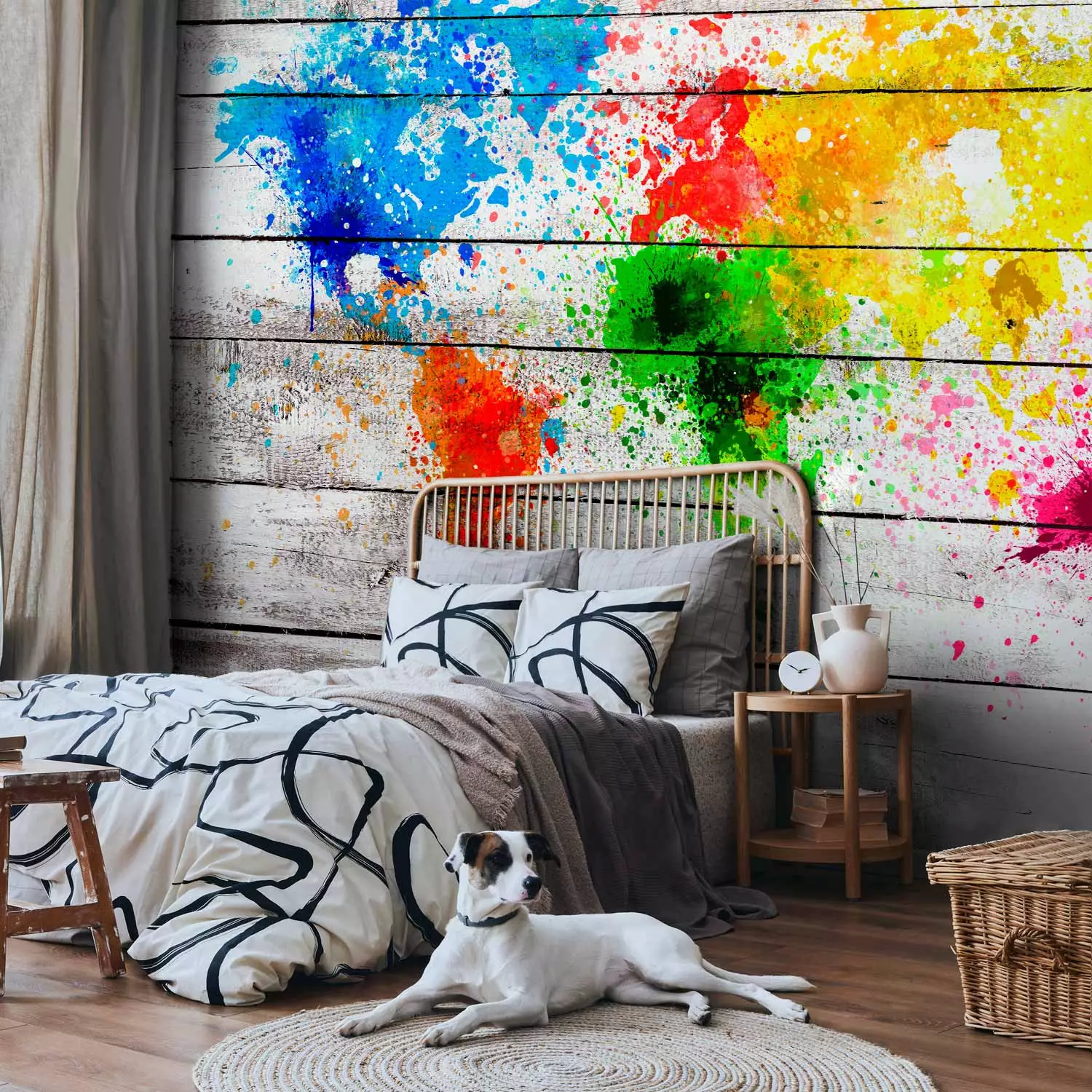 multicoloured wallpaper uk