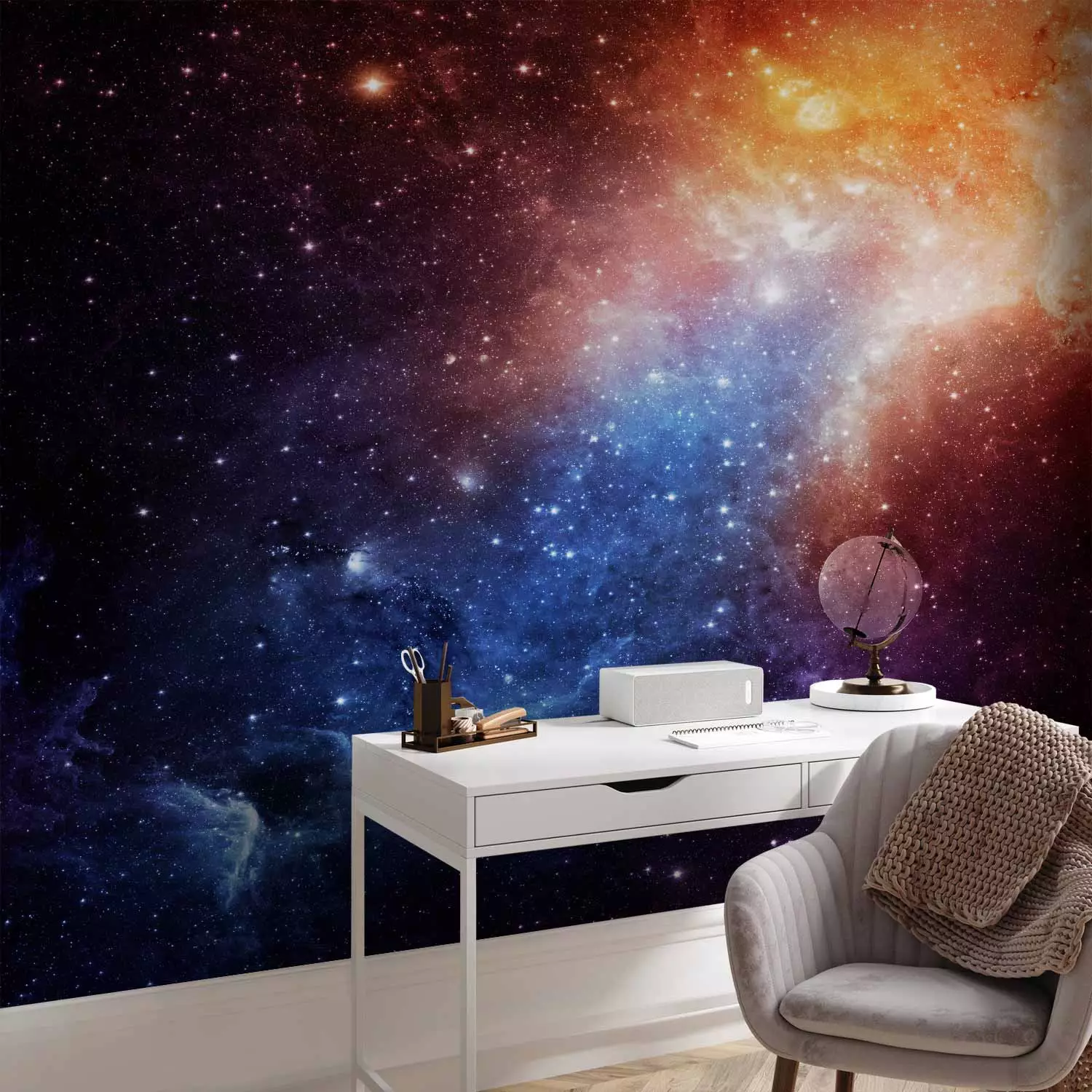 nebula wall mural