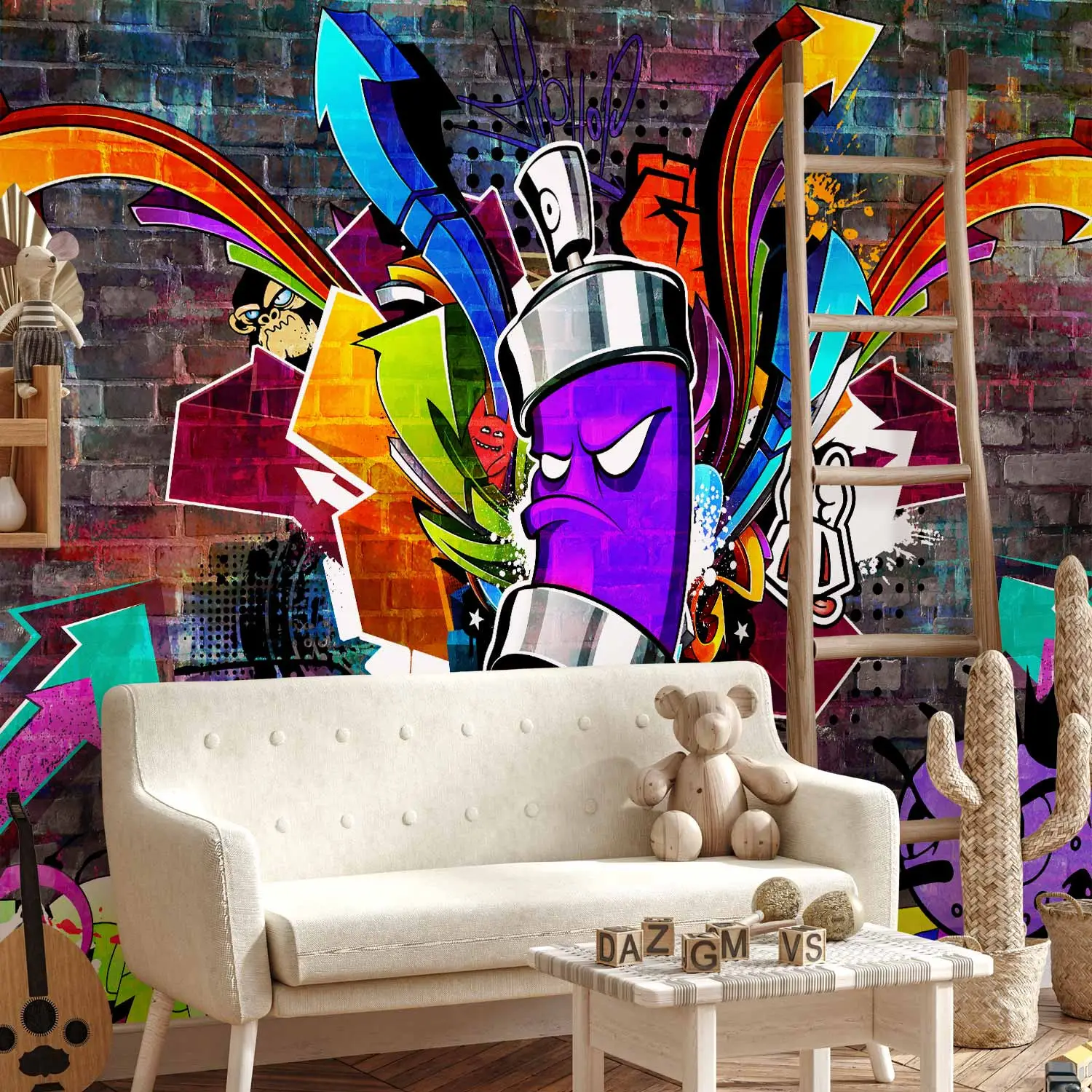 Colourful Graffiti Living