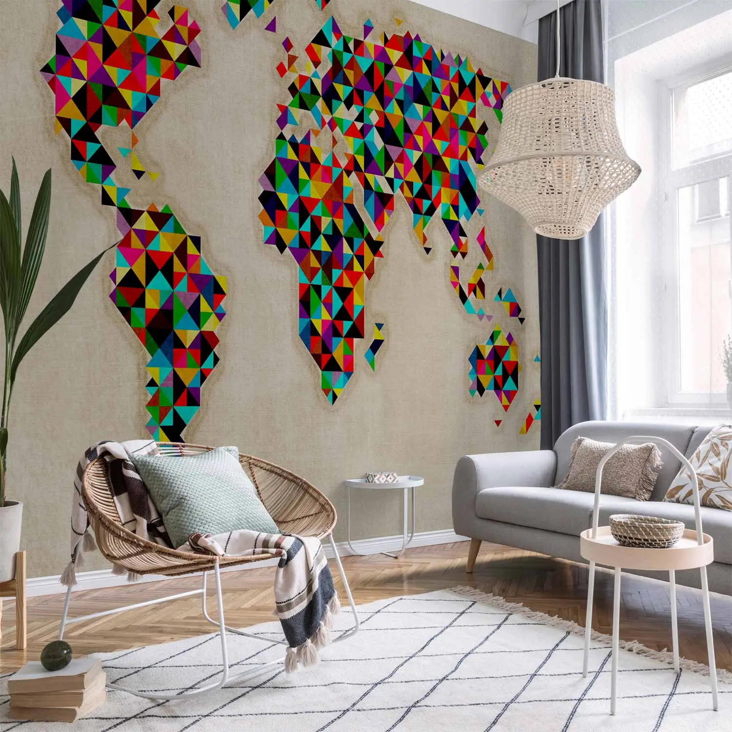 Wall Decal Map Of The World