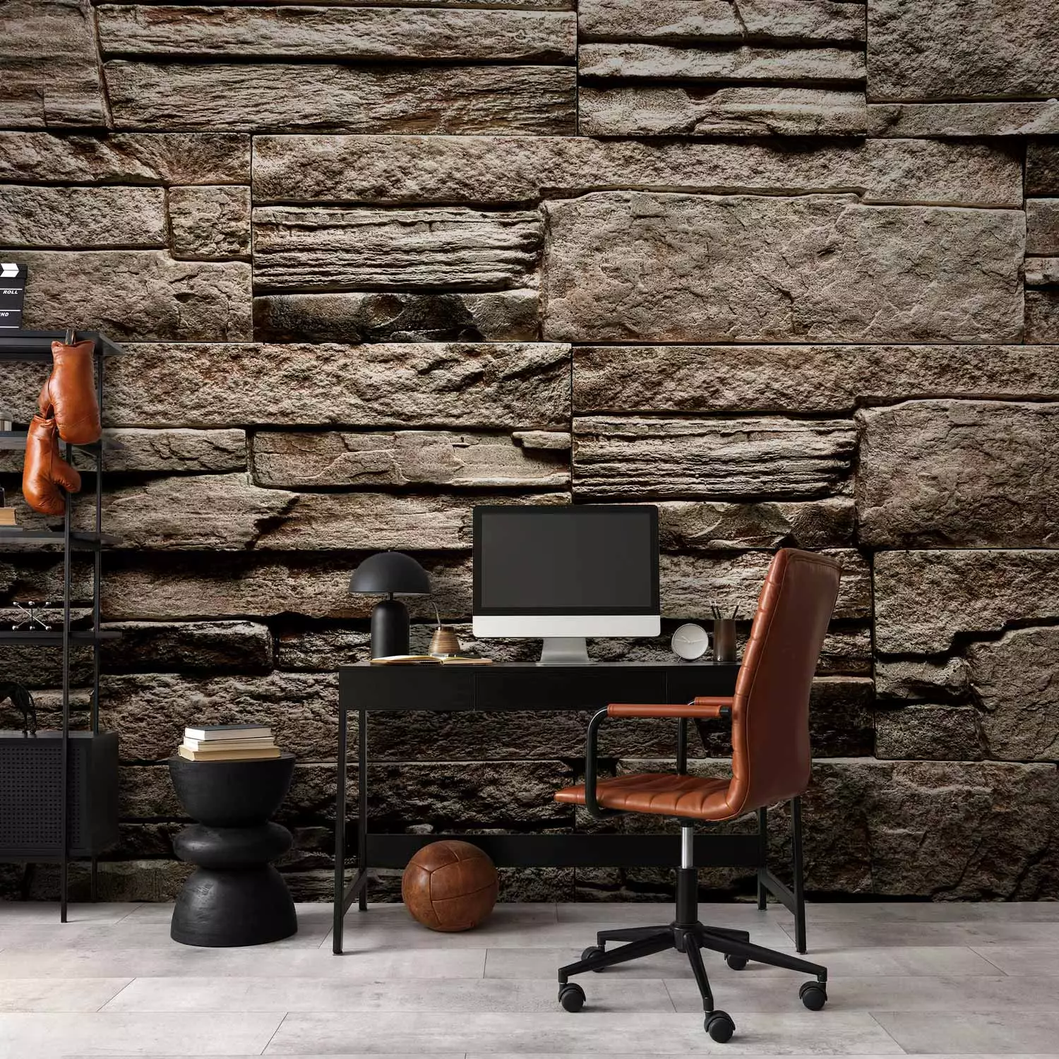 brown stone wall texture