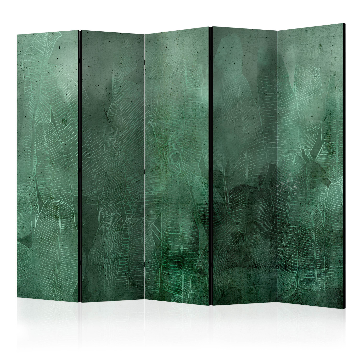 Room Separator Green Banana Leaves II [Room Dividers] - Room Dividers